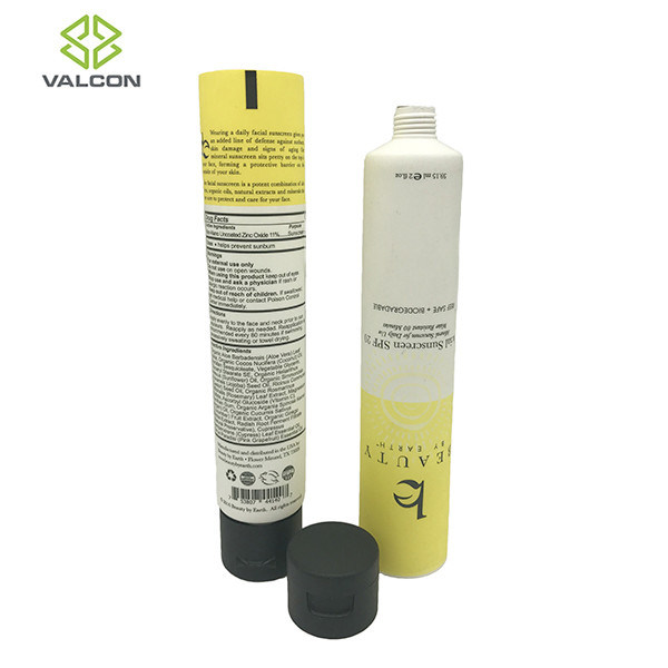 Yellow 2 FL.OZ Empty Lotion Tubes Flip Cap For Facial Sunscreen Packaging