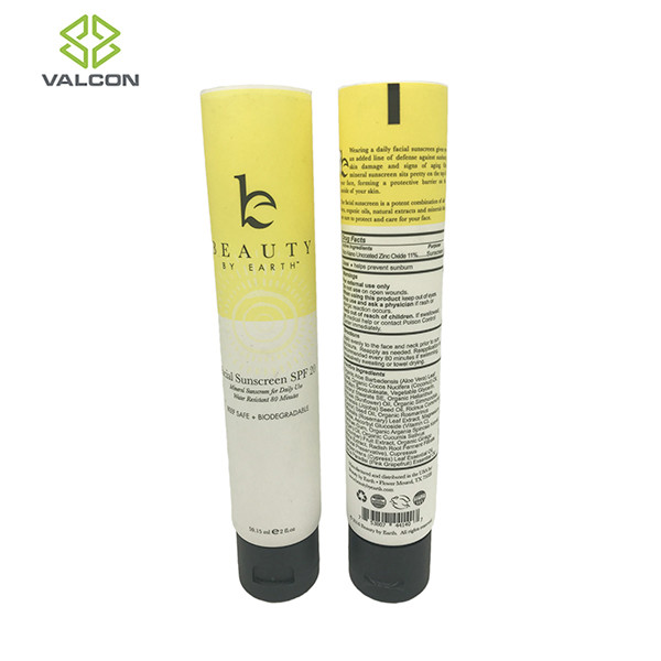 Yellow 2 FL.OZ Empty Lotion Tubes Flip Cap For Facial Sunscreen Packaging